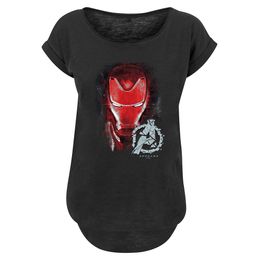 F4NT4STIC Shirt 'Marvel Avengers Endgame Iron Man Brushed' female Black size 4XL