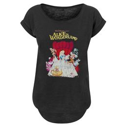 F4NT4STIC Shirt 'Disney Alice In Wonderland Retro Poster' female Black size XXXL