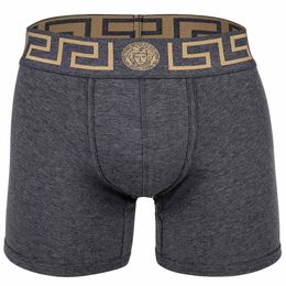 Versace Boxershort Herren Gr&ouml;&szlig;e S dunkelbeige / dunkelgrau