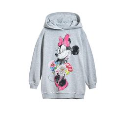 Desigual Kleid 'Minnie Mouse' M&auml;dchen Gr&ouml;&szlig;e 98/104 grau / hellpink / schwarz / wei&szlig;
