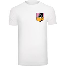 F4NT4STIC Shirt 'Looney Tunes Daffy Duck Face' male White size XS