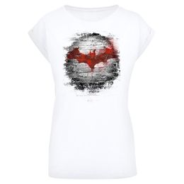 F4NT4STIC T-Shirt 'Batman' Damen Gr&ouml;&szlig;e XXXL grau / rot / schwarz / wei&szlig;