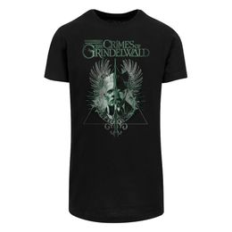 F4NT4STIC T-Shirt 'Fantastic Beasts The Crimes Of Grindelwald Wand Split' Herren Gr&ouml;&szlig;e 4XL grau / gr&uuml;n / tanne / schwarz