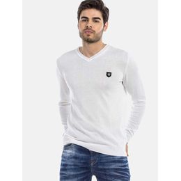 Cipo & Baxx CIPO & BAXX Pullover Herren Gr&ouml;&szlig;e XL wei&szlig;