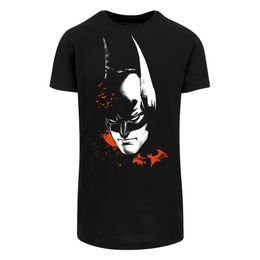 F4NT4STIC T-Shirt 'DC Comics Batman Arkham Knight Bats Face' Herren Gr&ouml;&szlig;e L grau / feuerrot / schwarz / wei&szlig;