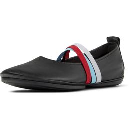 Camper Ballerina 'Right Nina' Damen Größe 38 hellblau / rot / schwarz / weiß