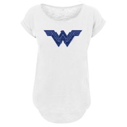 F4NT4STIC T-Shirt 'DC Comics Wonder Woman' Damen Gr&ouml;&szlig;e M navy / helllila / wei&szlig;