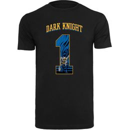 F4NT4STIC T-Shirt 'DC Comics Batman Football Dark Knight' Herren Gr&ouml;&szlig;e S kobaltblau / grau / orange / schwarz