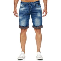 Shorts Rusty Neal "Hitton", Herren, Gr. XL, EURO-Größen, blau, 98% Baumwolle, 2% Elasthan, unifarben, casual, Hosen, in modischem Design