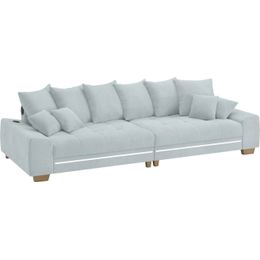 Big-Sofa MR. COUCH, B:300cm H:88cm T:118cm, grau, Novaclean Avanti (100% Polyester), Sofas, "Nikita II", mit RGB-LED, Bluetooth-Soundsystem,