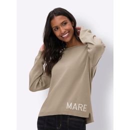 Heine Damen Strickpullover "Pullover", beige, Gr. 36, gemustert, mehrfarbig, 100% Baumwolle, Pullover