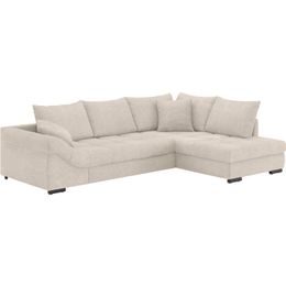 Ecksofa MR. COUCH, B:303cm H:86cm T:202cm, beige, Stripes (92% Polyester / 8% Nylon), Wohnzimmer, Sofas, "Allegro DuraFlex, L-Form",