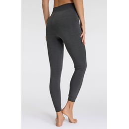 SARLINI Damen Thermoleggings, Gr. L, grau, Obermaterial: 90% Polyester, 10% Elasthan, Hosen, mit kuscheligem Innenfutter, perfekt für kalte Wintertage