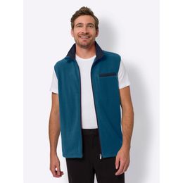 CLASSIC Herren Fleeceweste, blau, Gr. 52, unifarben, 100% Polyester, Westen