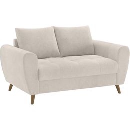 2-Sitzer MR. COUCH, B:160cm H:71cm T:90cm, beige, Novaclean Avanti (100% Polyester), Sofas, "Blackburn II", Wahlweise mit Kaltschaumpolsterung bis