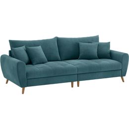 Big-Sofa MR. COUCH, B:260cm H:71cm T:108cm, blau, Memphis (Grundgewebe - 100% Polyester; Nutzschicht- 90% Polyester / 10% Polyamide), Sofas,