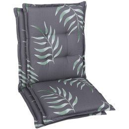 Sitzauflage GO-DE, B:50cm H:7cm T:108cm, grau, Baumwolle, Polyester, Polyurethan, Polsterauflagen, Ma&szlig;e ca.: 50 cm x 108 cm x 7 cm