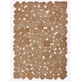 Teppich HEINE HOME, B:60cm H:7mm L:90cm, beige, Jute, Wohnzimmer, Teppiche