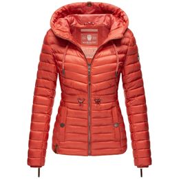 Marikoo Damen Outdoorjacke "Aniyaa", rot, Gr. S, Obermaterial: 100% Nylon, Innenseite: 100% Polyester, Jacken, Steppjacke mit Kapuze