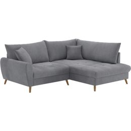Ecksofa MR. COUCH, B:230cm H:71cm T:190cm, grau, Novaclean Avanti (100% Polyester), Wohnzimmer, Sofas, "Blackburn II, L-Form", Mit