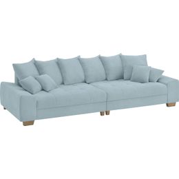 Big-Sofa MR. COUCH, B:300cm H:88cm T:118cm, blau, Novaclean Avanti (100% Polyester), Sofas, "Nikita II", mit Kaltschaumpolsterung bis 140kg belastbar
