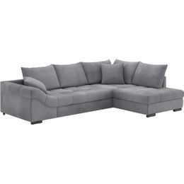 Ecksofa MR. COUCH, B:303cm H:86cm T:202cm, grau, Novaclean Avanti (100% Polyester), Wohnzimmer, Sofas, "Allegro, L-Form", mit