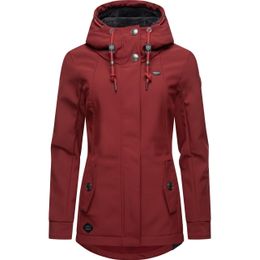 Ragwear Damen Softshelljacke "Monadde Softshell", rot, Gr. XS, Obermaterial: 97% Polyester, 3% Elasthan, Innenfutter 100% Polyester, Jacken,