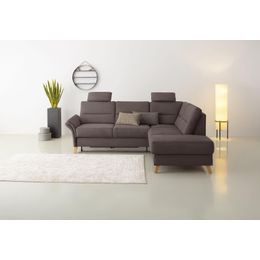 Ecksofa Home Affaire, B:238cm H:90cm T:213cm, braun, 98% Polyester 2% Polyamid, Wohnzimmer, Sofas, "Westerland L-Form", Federkern-Polsterung,
