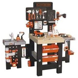 Spielwerkbank Smoby "Black + Decker, Mega Werkbank Center", bunt (schwarz, orange), Rollenspielzeug, KinderB:117cm H:103cm T:56cm, Kunststoff, B:117cm H:103cm T:56cm