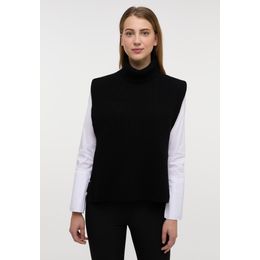 Eterna Damen Rollkragenpullover, schwarz, Gr. M, 30% Kaschmir, 70% Wolle (Merino), Pullover