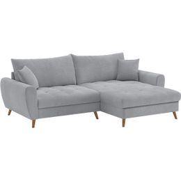 Ecksofa MR. COUCH, B:246cm H:71cm T:170cm, grau, Memphis (Grundgewebe - 100% Polyester; Nutzschicht- 90% Polyester / 10% Polyamide), Wohnzimmer,