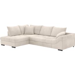 Ecksofa MR. COUCH, B:303cm H:86cm T:202cm, beige, Novaclean Avanti (100% Polyester), Wohnzimmer, Sofas, "Allegro DuraFlex, L-Form",