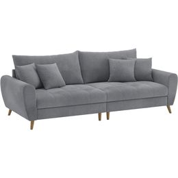 Big-Sofa MR. COUCH, B:260cm H:71cm T:108cm, grau, Novaclean Avanti (100% Polyester), Sofas, "Blackburn II", Wahlweise mit Kaltschaumpolsterung bis