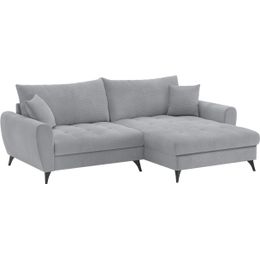 Ecksofa MR. COUCH, B:246cm H:71cm T:170cm, grau, Memphis (Grundgewebe - 100% Polyester; Nutzschicht- 90% Polyester / 10% Polyamide), Wohnzimmer,