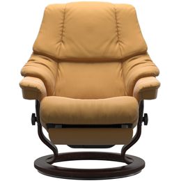 Relaxsessel stressless, B:88cm H:98cm T:77cm, gelb, Leder BATICK: BATICK ist ein leicht korrigiertes, durchgefärbtes und genarbtes Möbelleder, bei