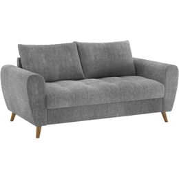 2,5-Sitzer MR. COUCH, B:180cm H:71cm T:90cm, grau, Dolce (100% Polyester), Sofas, "Blackburn II", Mit Kaltschaumpolsterung bis 140 kg belastbar