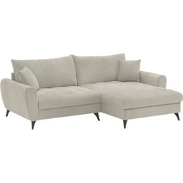 Ecksofa MR. COUCH, B:246cm H:71cm T:170cm, beige, Novaclean Avanti (100% Polyester), Wohnzimmer, Sofas, "Blackburn II, L-Form", Mit