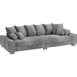 Big-Sofa MR. COUCH, B:300cm H:88cm T:118cm, grau, Dolce (100% Polyester), Sofas, "Nikita II", mit Kaltschaumpolsterung bis 140kg belastbar