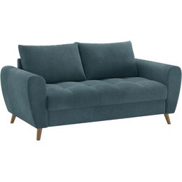 2,5-Sitzer MR. COUCH, B:180cm H:71cm T:90cm, blau, Memphis (Grundgewebe - 100% Polyester; Nutzschicht- 90% Polyester / 10% Polyamide), Sofas,