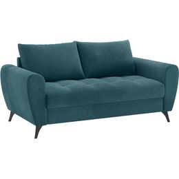 2,5-Sitzer MR. COUCH, B:180cm H:71cm T:90cm, blau, Memphis (Grundgewebe - 100% Polyester; Nutzschicht- 90% Polyester / 10% Polyamide), Sofas,
