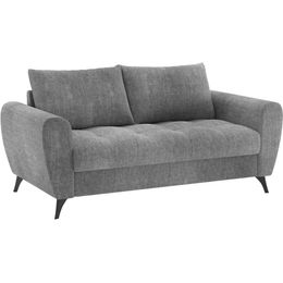 2,5-Sitzer MR. COUCH, B:180cm H:71cm T:90cm, grau, Dolce (100% Polyester), Sofas, "Blackburn II", Mit Kaltschaumpolsterung bis 140 kg belastbar