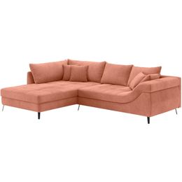 Ecksofa MR. COUCH, B:317cm H:98cm T:228cm, braun, Novaclean Avanti (100% Polyester), Wohnzimmer, Sofas, "Portofino, L-Form", Mit