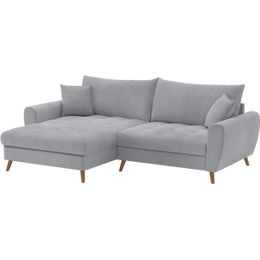 Ecksofa MR. COUCH, B:246cm H:71cm T:170cm, grau, Memphis (Grundgewebe - 100% Polyester; Nutzschicht- 90% Polyester / 10% Polyamide), Wohnzimmer,