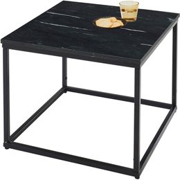 Couchtisch Stolkom, H:46cm, schwarz, Wohnzimmer, Tische, "Samy", Marmor, Tisch in weiß oder schwarz