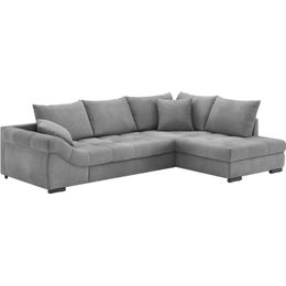 Ecksofa MR. COUCH, B:303cm H:86cm T:202cm, grau, Memphis (Grundgewebe - 100% Polyester; Nutzschicht- 90% Polyester / 10% Polyamide), Wohnzimmer,