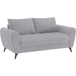 2,5-Sitzer MR. COUCH, B:180cm H:71cm T:90cm, grau, Stripes (92% Polyester / 8% Nylon), Sofas, "Blackburn II", Wahlweise mit Kaltschaumpolsterung bis