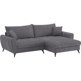 Ecksofa MR. COUCH, B:246cm H:71cm T:170cm, grau, Stripes (92% Polyester / 8% Nylon), Wohnzimmer, Sofas, "Blackburn II, L-Form", Mit