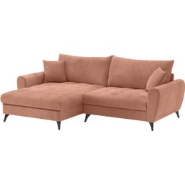Ecksofa MR. COUCH, B:246cm H:71cm T:170cm, braun, Novaclean Avanti (100% Polyester), Wohnzimmer, Sofas, "Blackburn II, L-Form", Mit