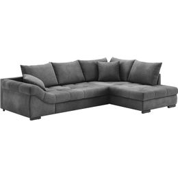 Ecksofa MR. COUCH, B:303cm H:86cm T:202cm, schwarz, Memphis (Grundgewebe - 100% Polyester; Nutzschicht- 90% Polyester / 10% Polyamide), Wohnzimmer,