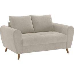 2-Sitzer MR. COUCH, B:160cm H:71cm T:90cm, beige, Novaclean Avanti (100% Polyester), Sofas, "Blackburn II", Mit Kaltschaumpolsterung bis 140 kg